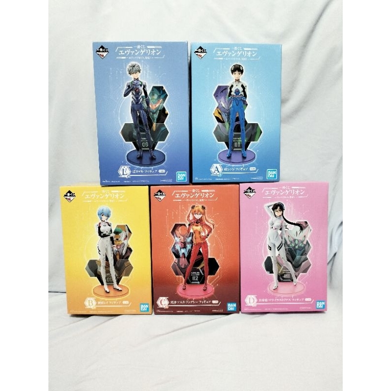 Ichiban Kuji Evangelion Eva Pilot Gather! Prize A, B, C, D, E Shinji ...