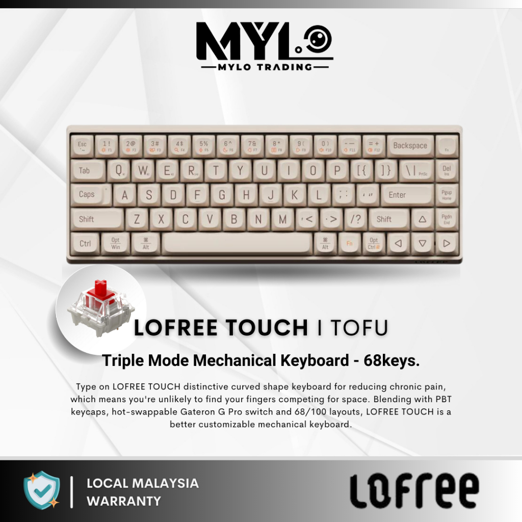 (READY STOCK) - Lofree Touch Triple Mode Hot-Swappable Mechanical ...