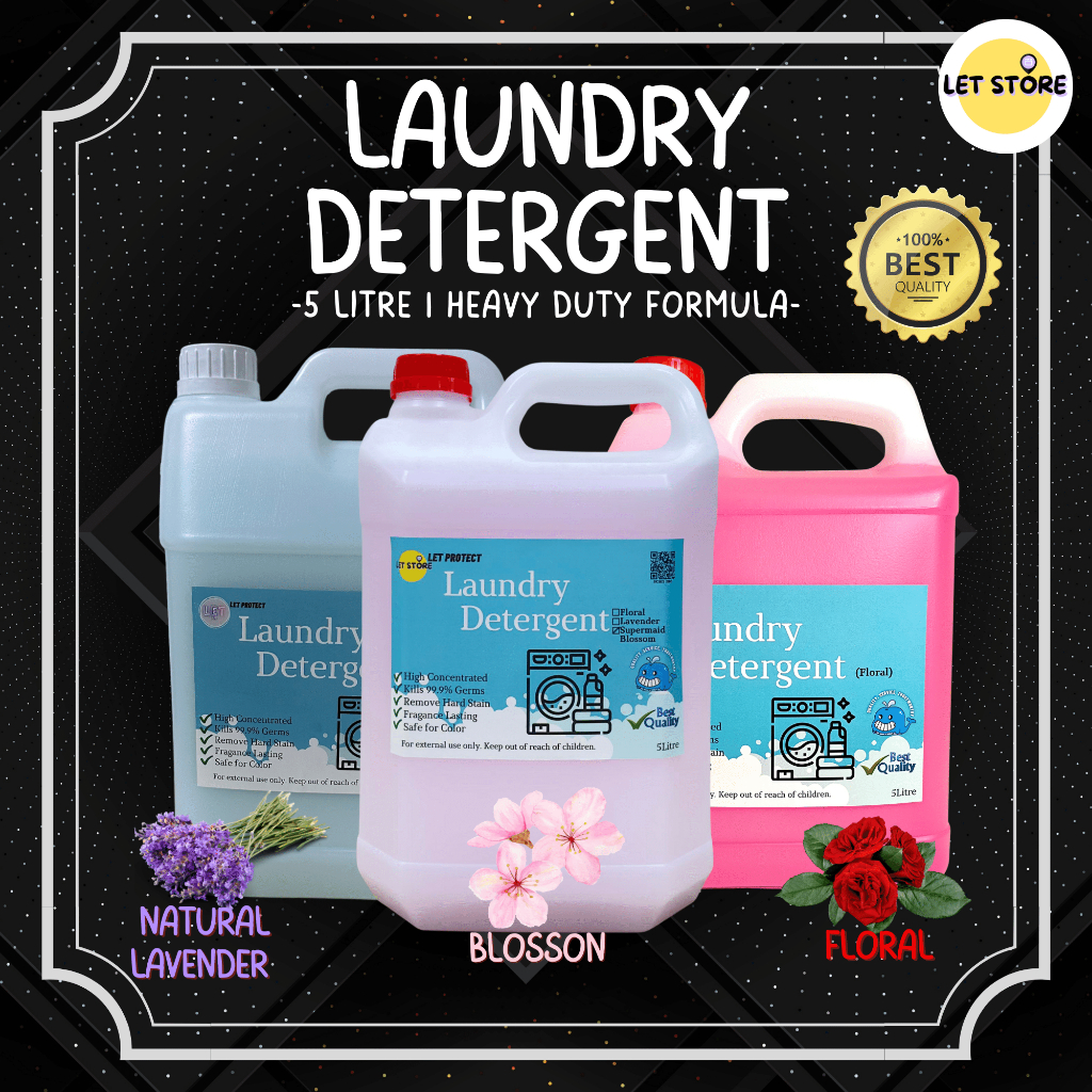 LIQUID DETERGENT SABUN DOBI [5KG] BEST FORMULA LET PROTECT SABUN ...