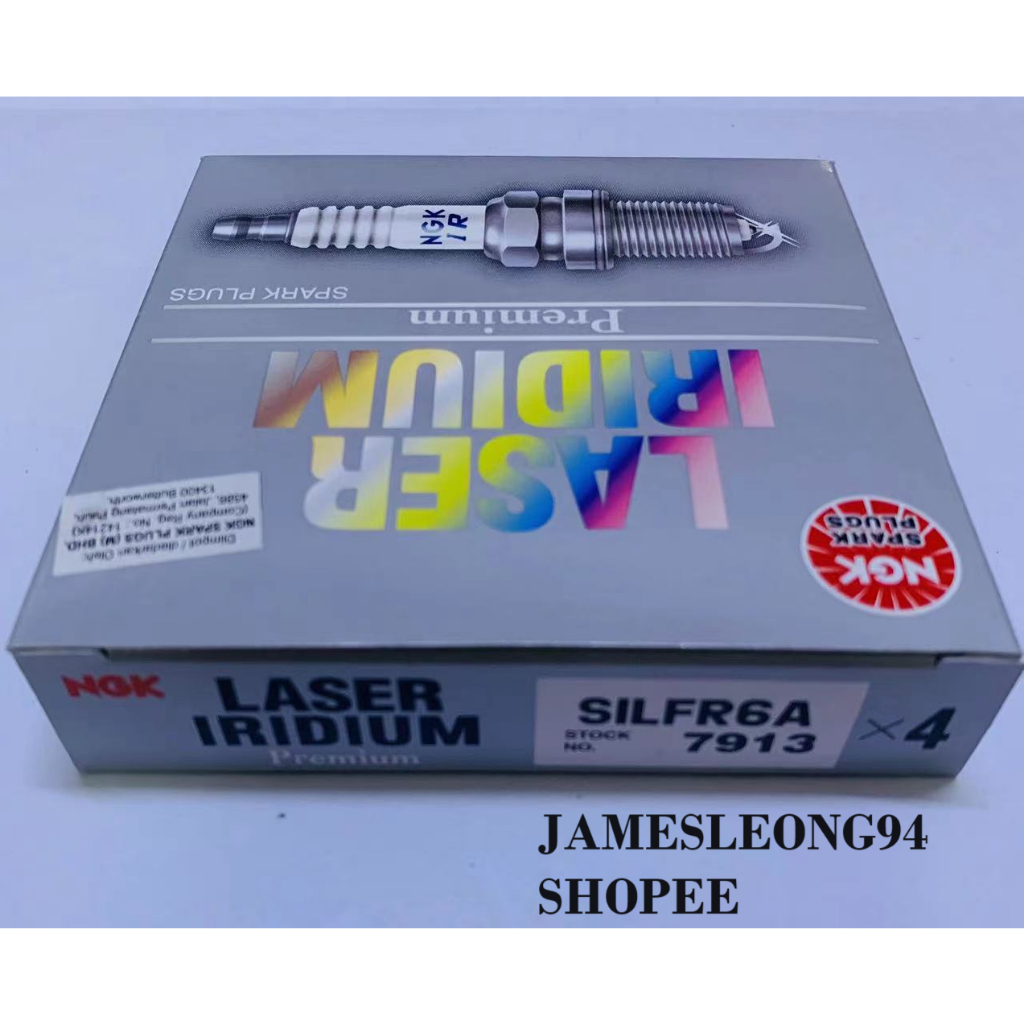 ORIGINAL SILFR6A (7913) NGK LASER IRIDIUM SPARK PLUG SUBARU FORESTER S12SH EJ255 IMPREZA WRX Sti ...