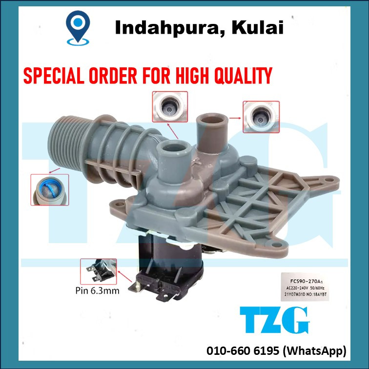 (HIGH QUALITY) PANASONIC (WM1323H) WASHING MACHINE INLET VALVE NA-F90B2 ...