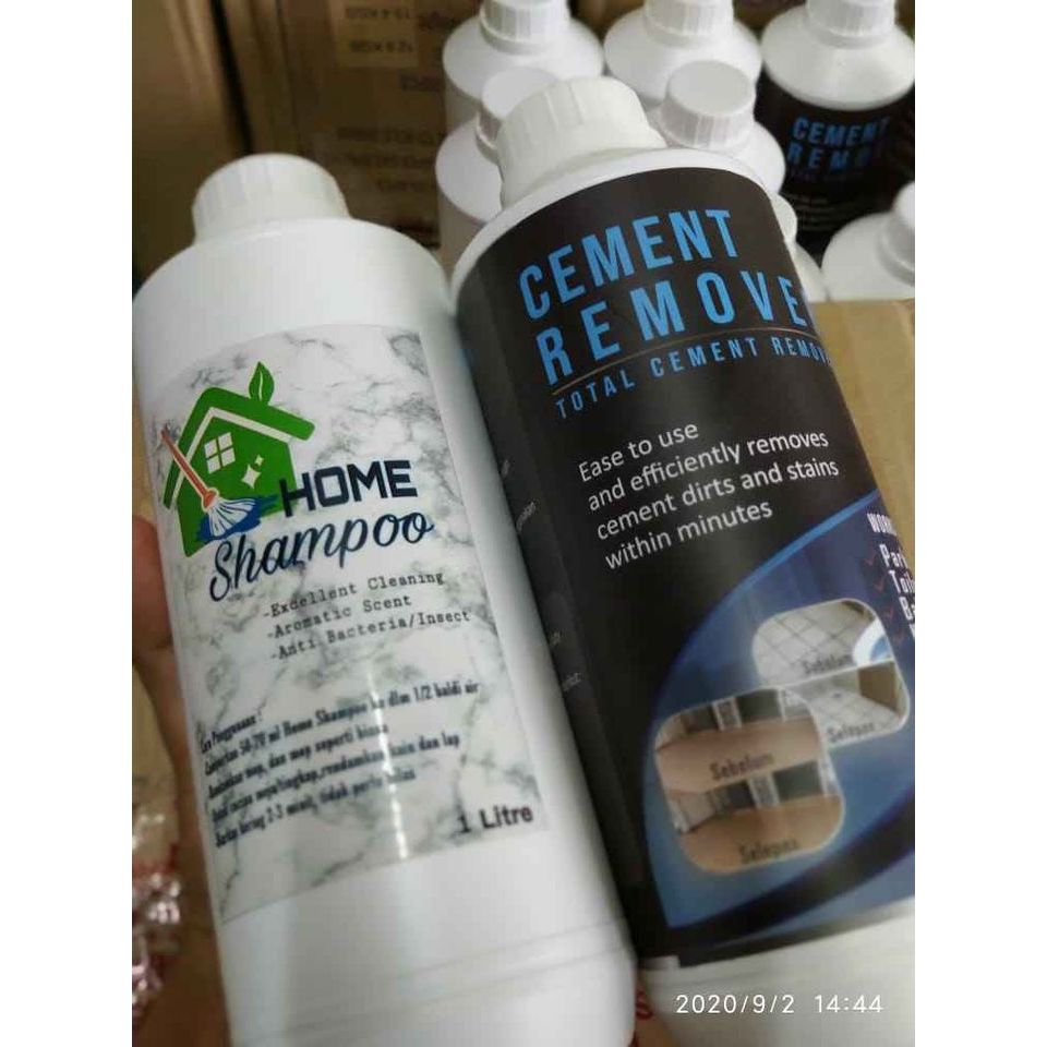 COMBO SET HOME SHAMPOO & CEMENT REMOVER TILE MOSAIC FLOOR CLEANER STAIN ...