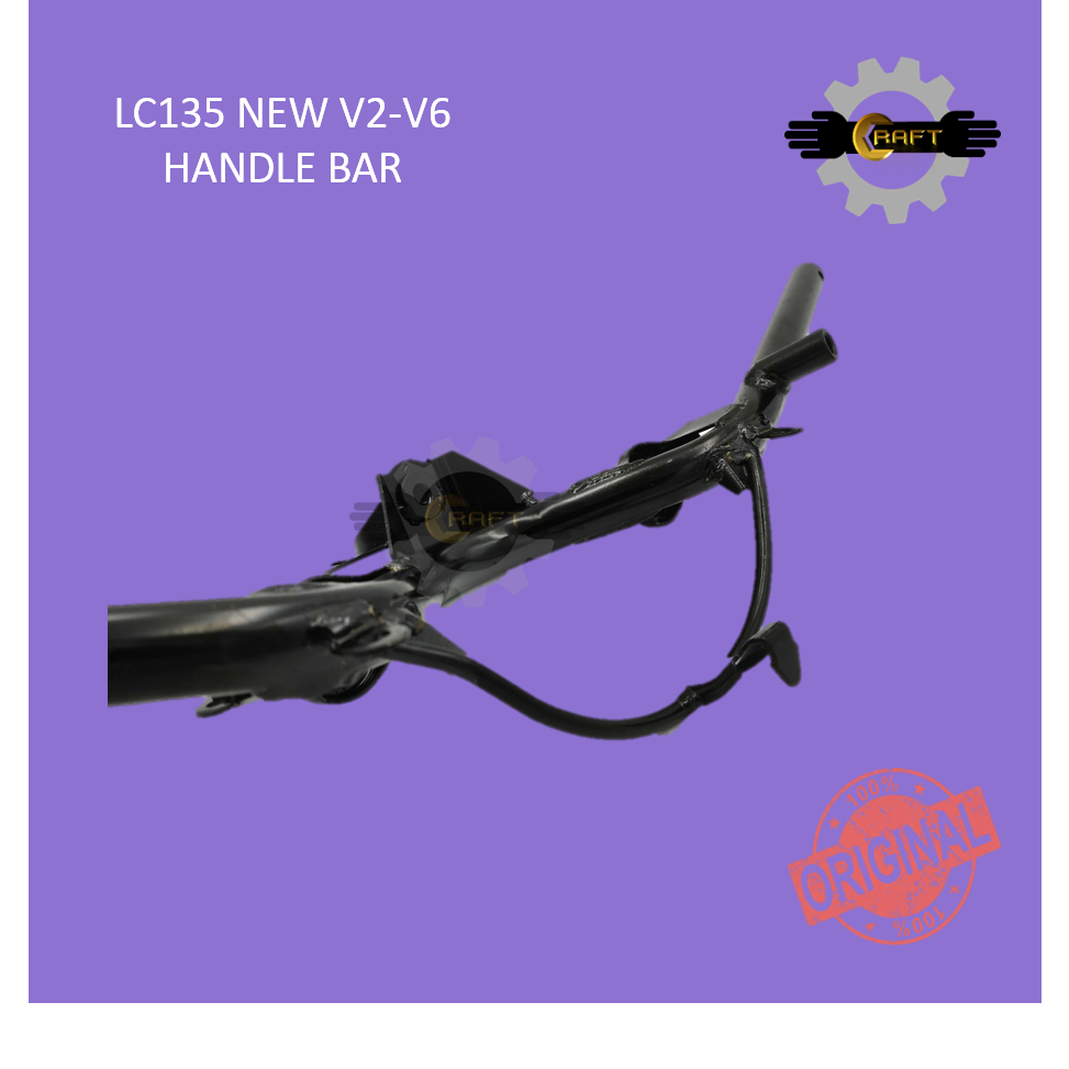 YAMAHA LC135 V2 V3 V4 V5 V6 V7 55D-F6210-00 HANDLE BAR 100% ORIGINAL HLY 135LC HANDEL BAR ...