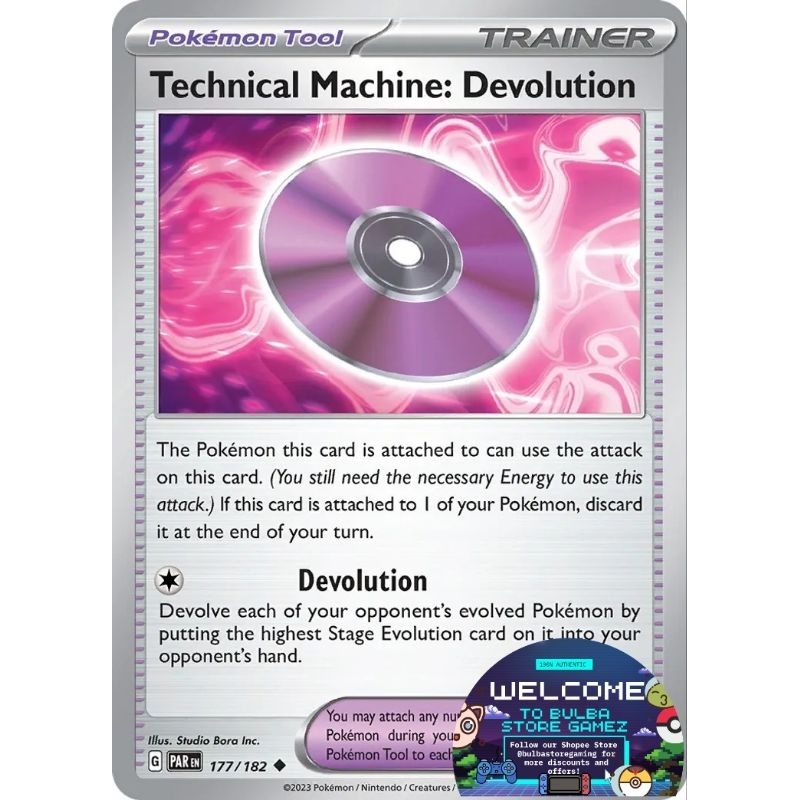 Technical Machine : Devolution 177/182 Paradox Rift PAR SV04 Pokémon ...