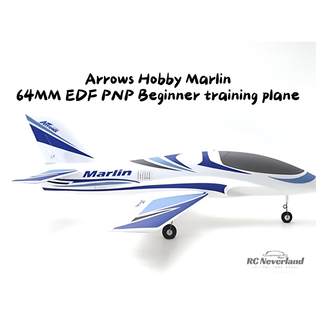 Arrows Hobby Marlin 64mm EDF PNP Beginner training plane RC airplane ...