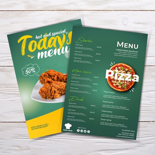 DIY Restaurant A4 Menu Covers | Cafe Transparent Clear Menu Pocket ...