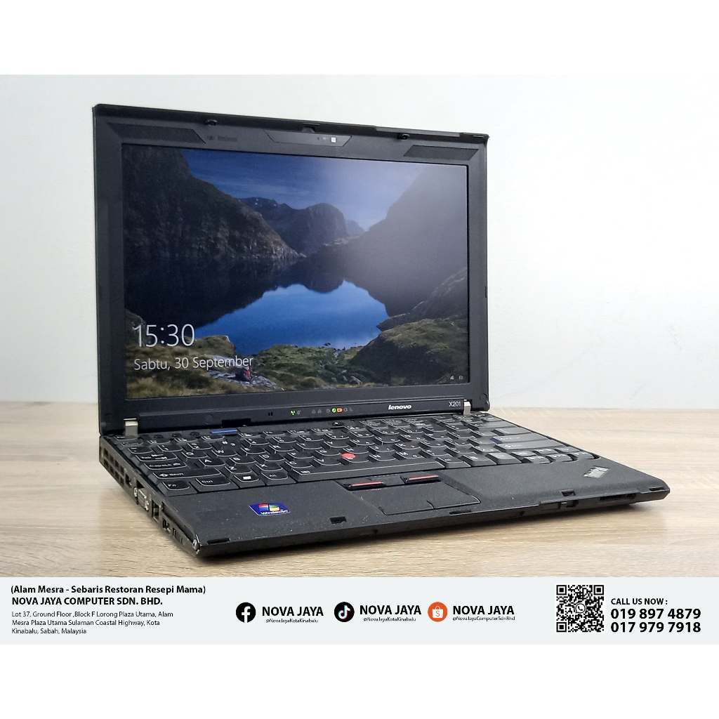 Lenovo X201i (Celeron) / 12 inch LCD / Intel Celeron u3400 / 4GB DDR3 ...