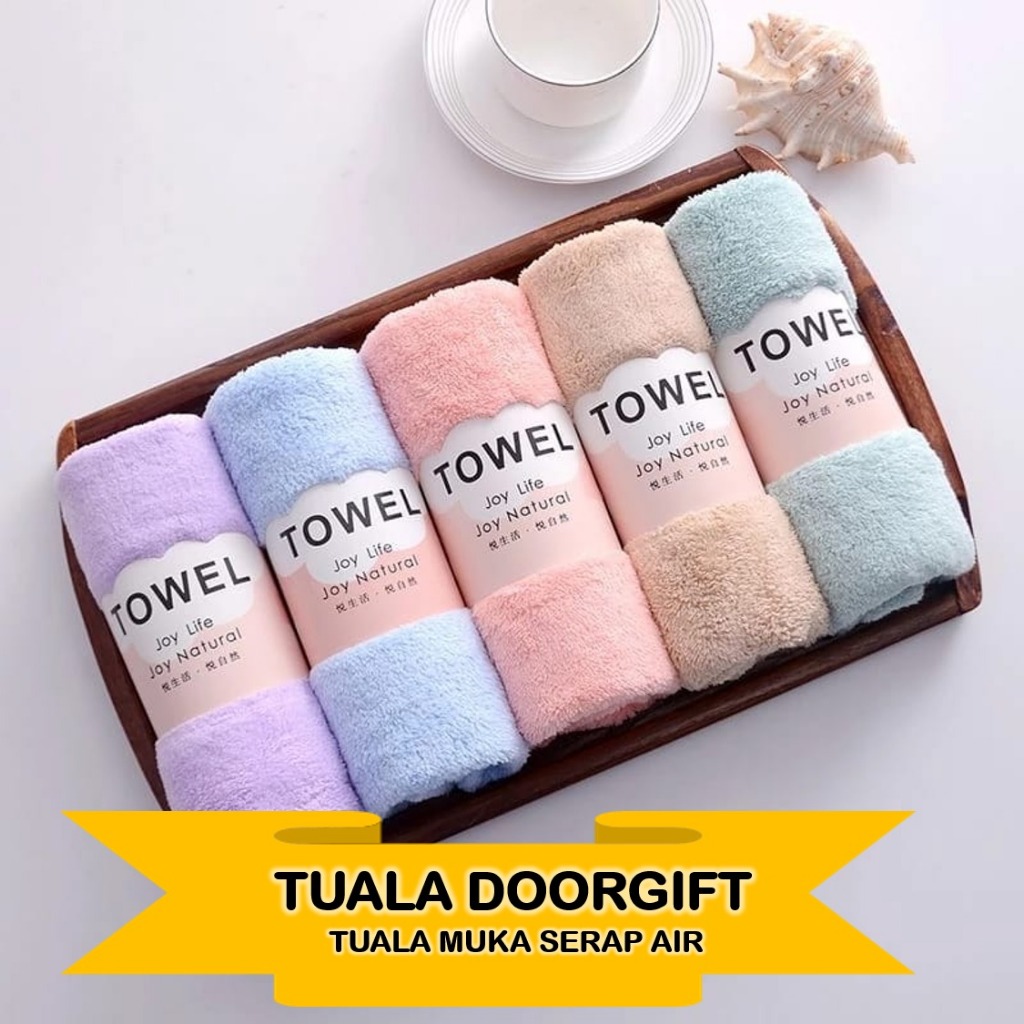 Tuala Wedding Tuala Muka Door gift Present Birthday Doorgift sapu ...