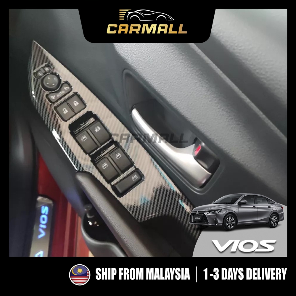 Toyota Vios AC100 4th Gen Window Switch Glass Lift Control Panel Carbon ...