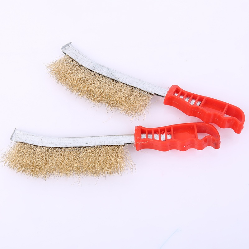 Metal Brush Economy Brass Coated Wire Brush Berus Besi Stainless Steel ...