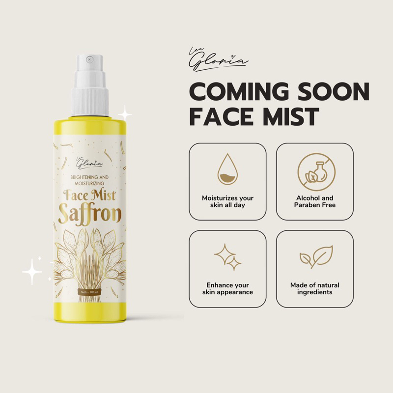 🔥READY STOCK🔥GLOWING FACE MIST WITH SAFFRON & CACTUS & ALOEVERA BY LEA ...