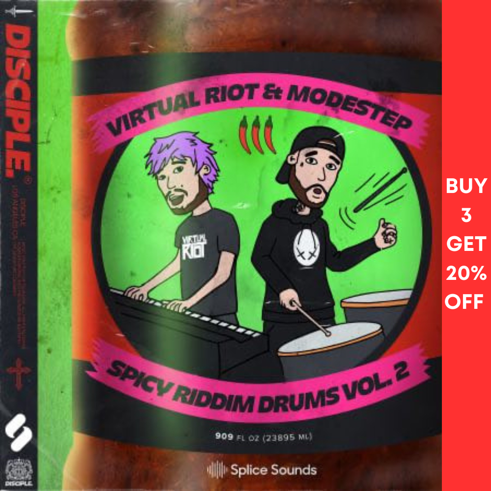 Virtual Riot X Modestep: Spicy Riddim Drums Vol. 2 (Sample Pack ...