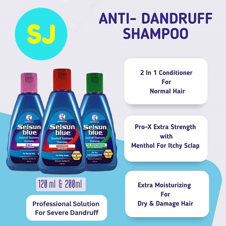 SELSUN BLUE Anti Dandruff Shampoo 2in1 Conditioner/ Extra Strength ...