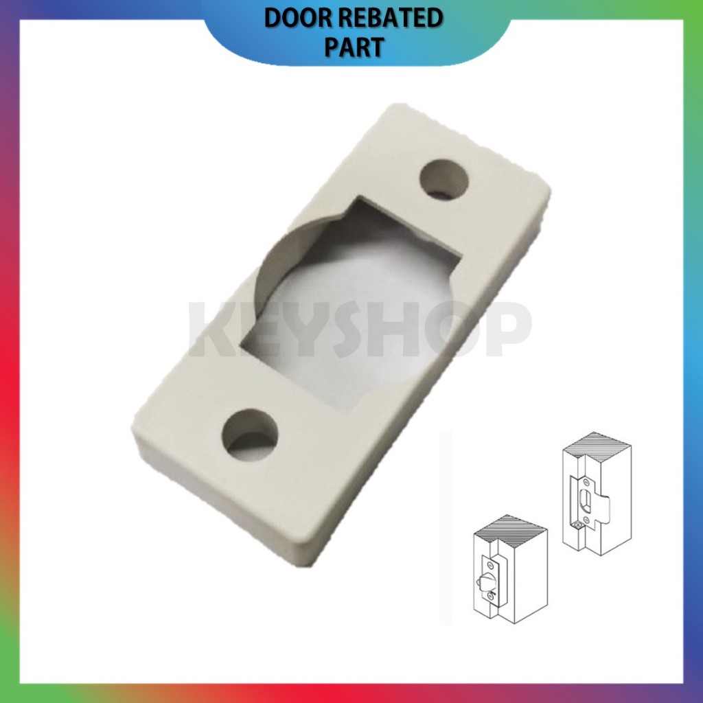 Plastic Rebated Part For Knobset Cylindrical Lock Rebated Part | Shopee ...