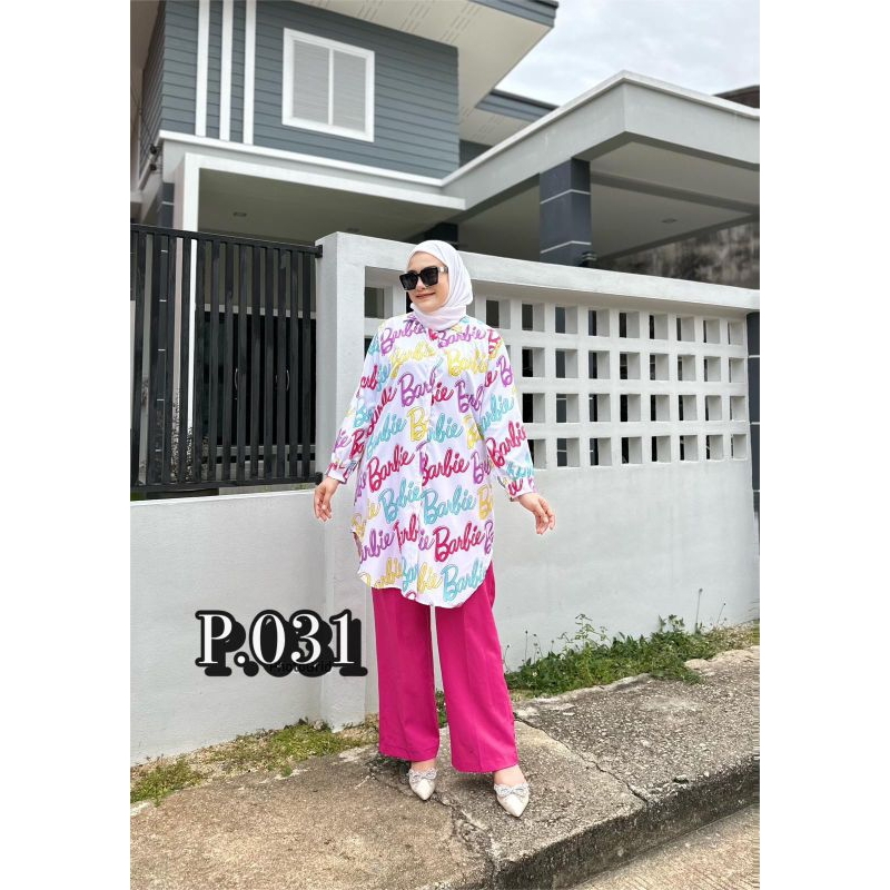 KEMEJA LABUH BARBIE KIUT MIUT KOD P.031 | Shopee Malaysia