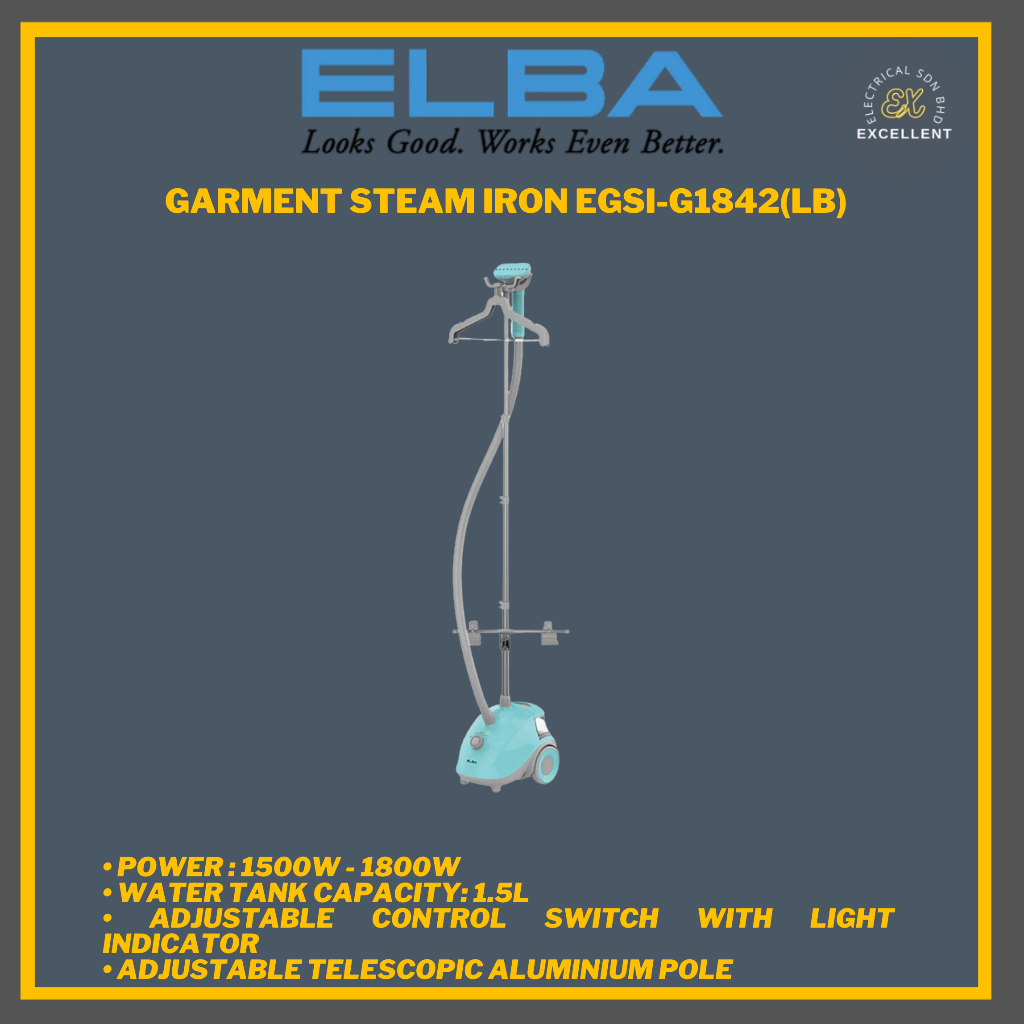 ELBA Garment Steam Iron Model: EGSI-G1842(LB) | Shopee Malaysia