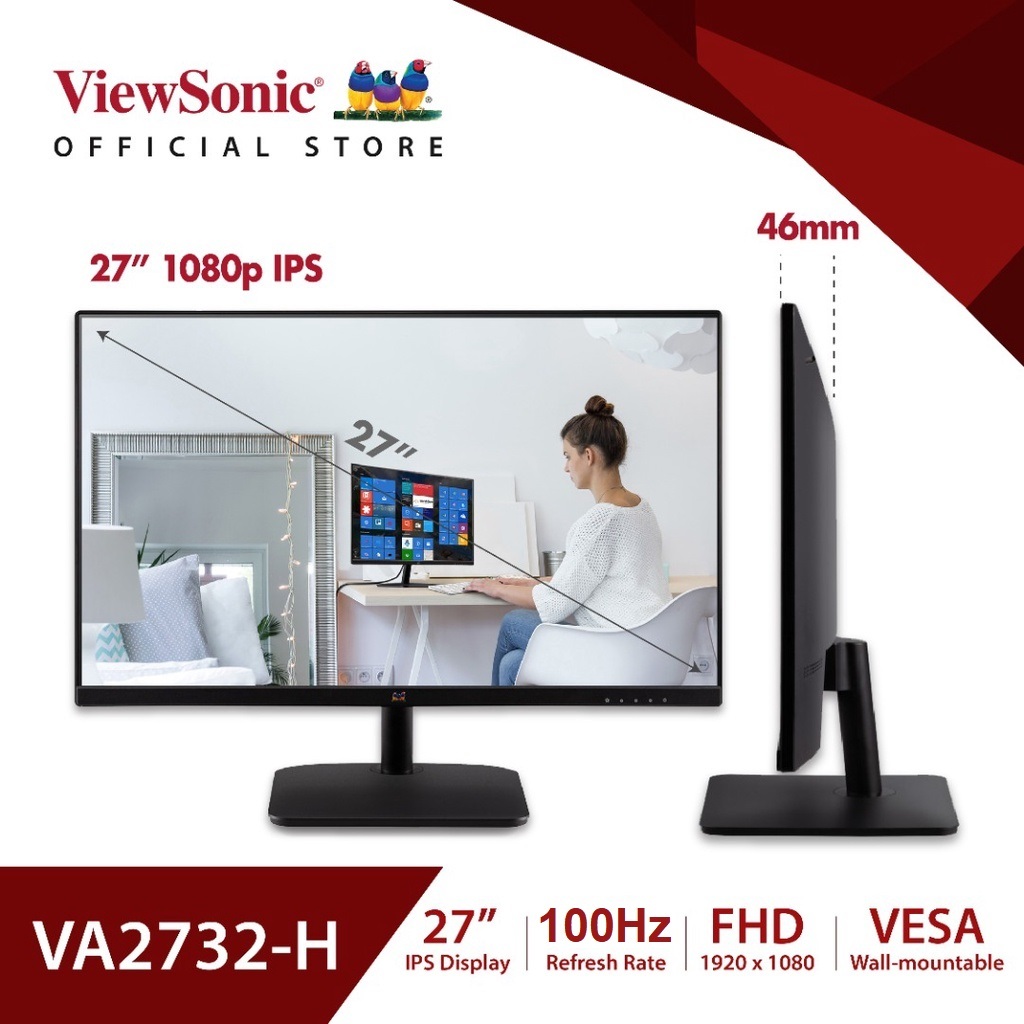 VIEWSONIC 27" VA2732-H / VX2708-2K-MHD 2K QHD / VA2708-4K-MHD 4K UHD ...