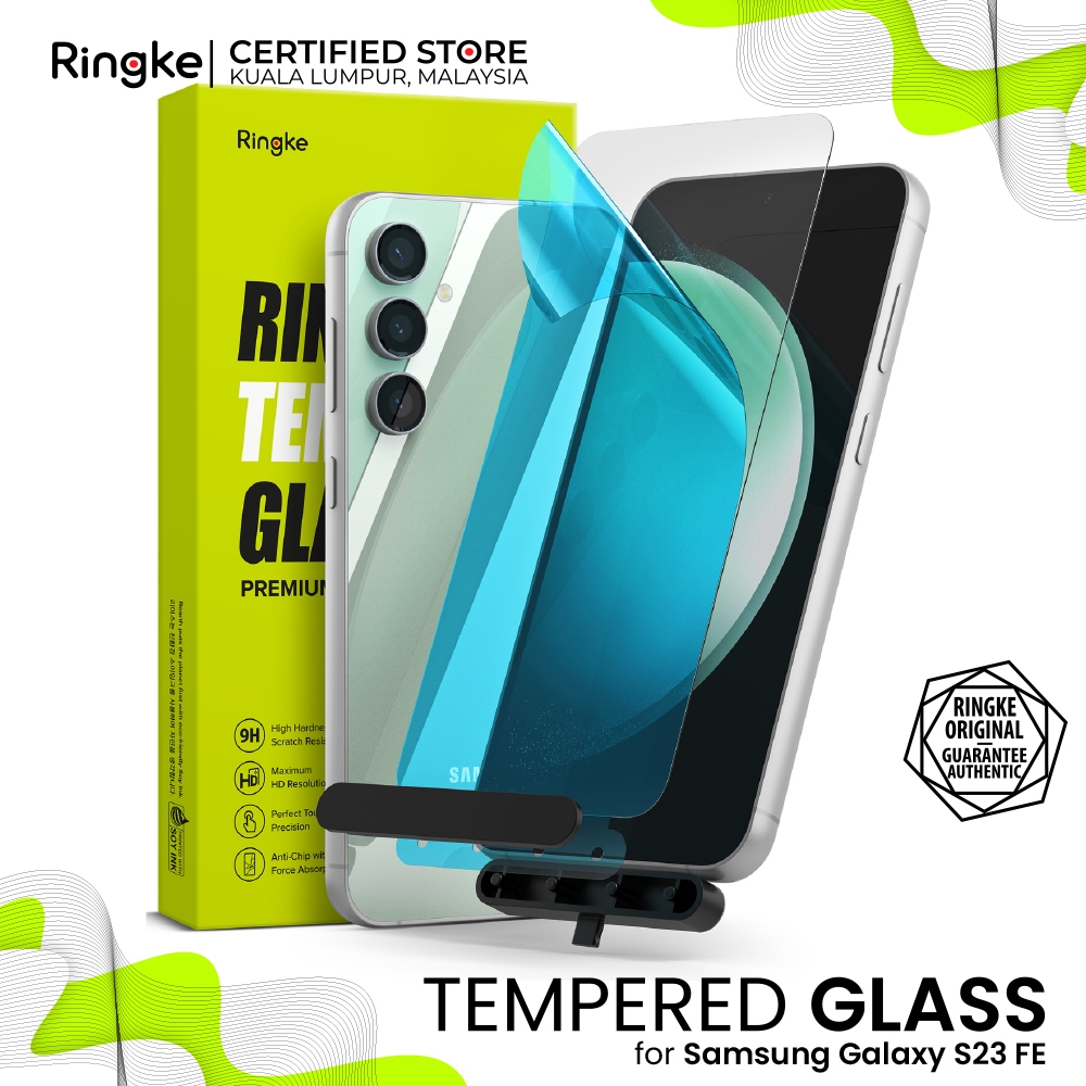 RINGKE® TEMPERED GLASS Samsung Galaxy S23 FE (2-Pack) Shatterproof Full ...