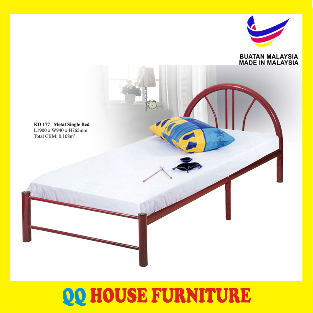 FREE SHIPPING EXTRA KUKUH Single Bed Frame/Metal Bed/Bedroom Furniture ...