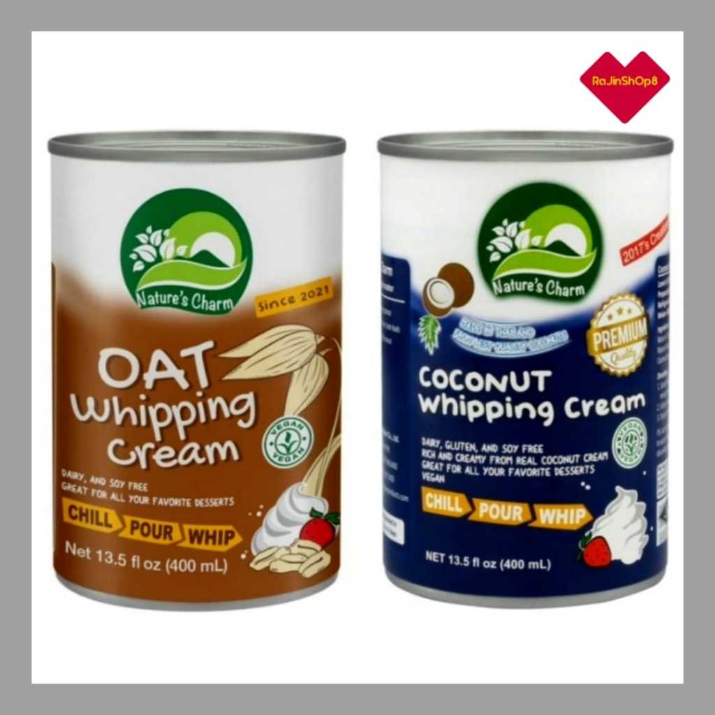 Nature's Charm Oat Whipping Cream / Nature's Charm Coconut Whipping Cream, 400g | Shopee Malaysia