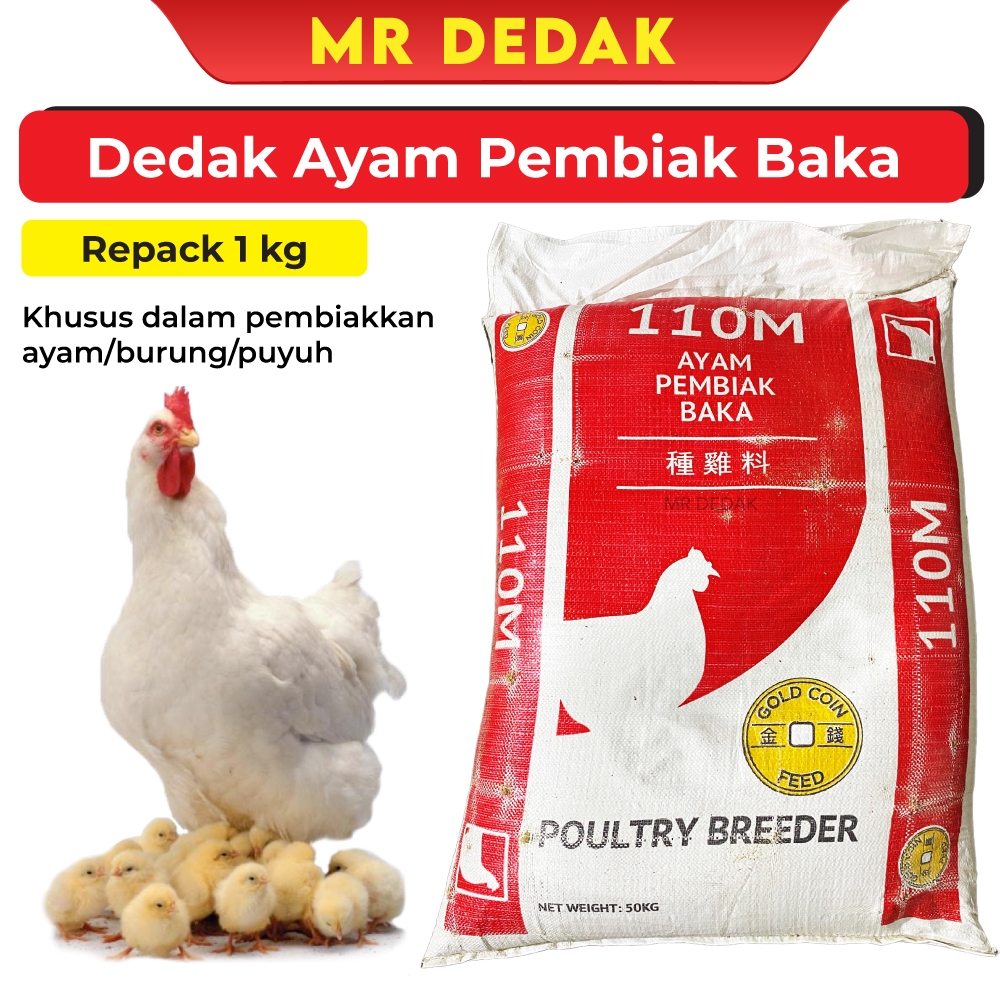 [REPACK][1KG] [110m] Dedak Ayam Pembiak Baka Gold Coin | Dedak Pembaka ...