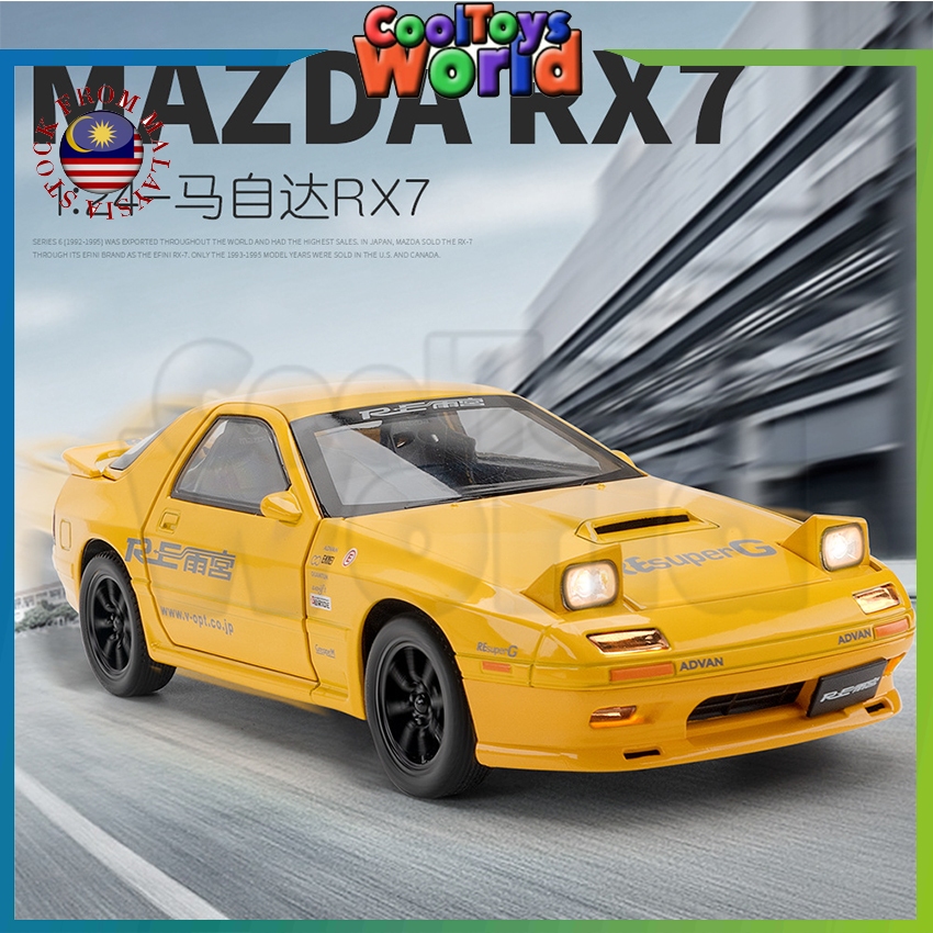 1:24 OR 1:32 Mazda RX7 Alloy Metal Diecast Cars Model Toy Car Vehicles ...
