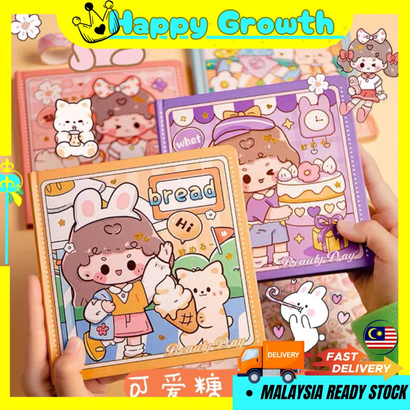 🔥FREE Sticker🔥Ins Cute Notebook Cute Color Journal Diary book ...