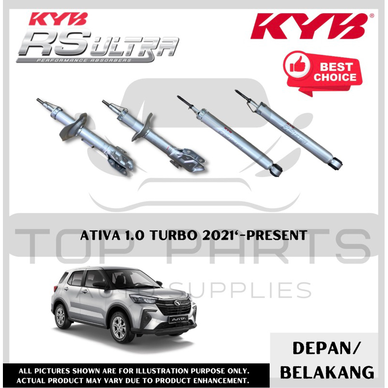ORIGINAL KYB PERODUA ATIVA 1.0T TURBO FRONT/ REAR SET KAYABA RS ULTRA ...