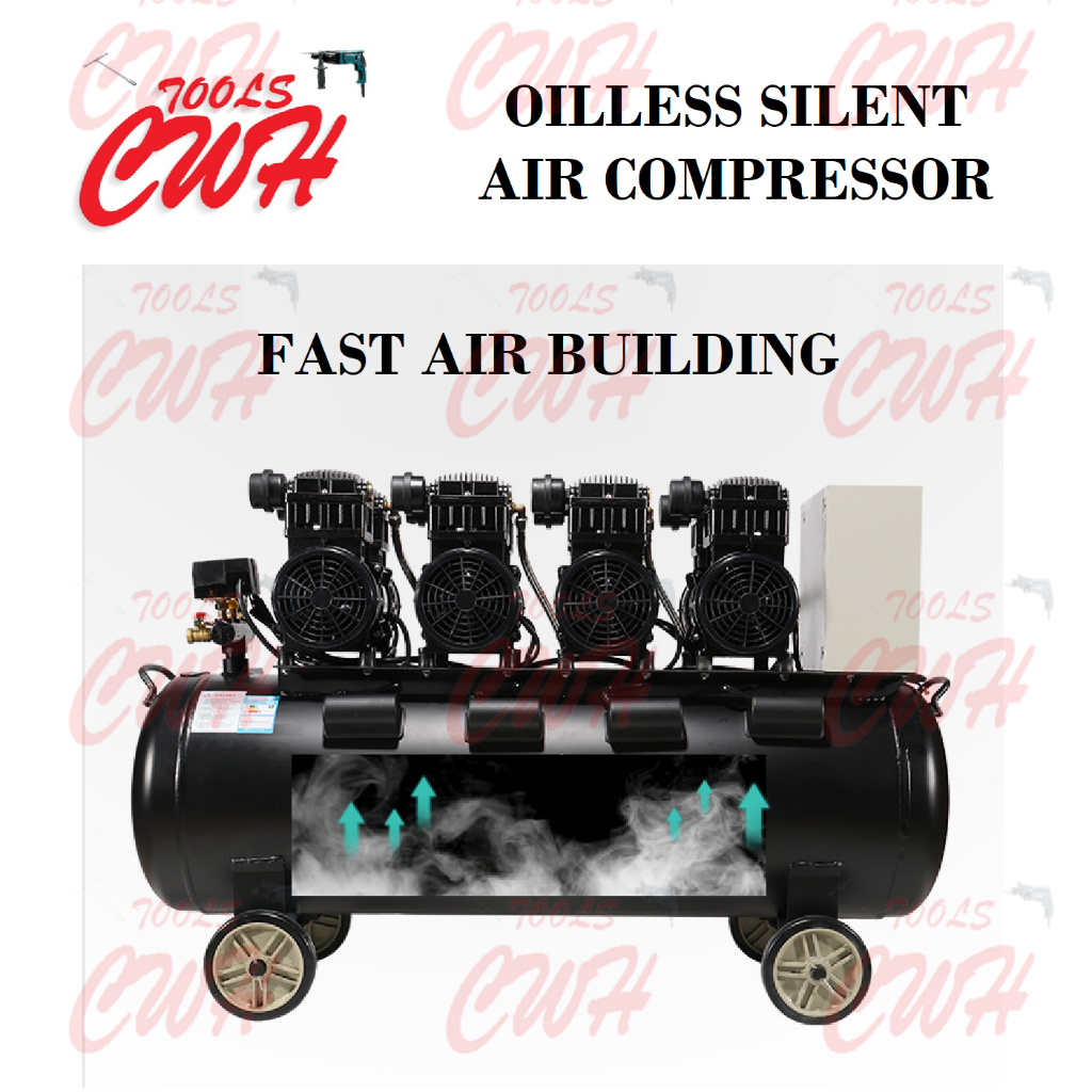 PRC MADNESS OUTSTANDING 8BAR LOW NOISE SILENT OIL FREE AIR COMPRESSOR ...