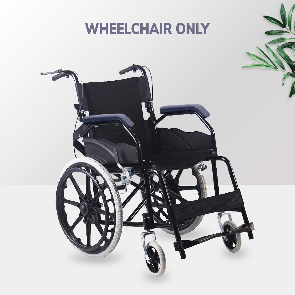 Big Wheel Wheelchair Self Push Wheel Chair Elderly LightWeight Foldable ...