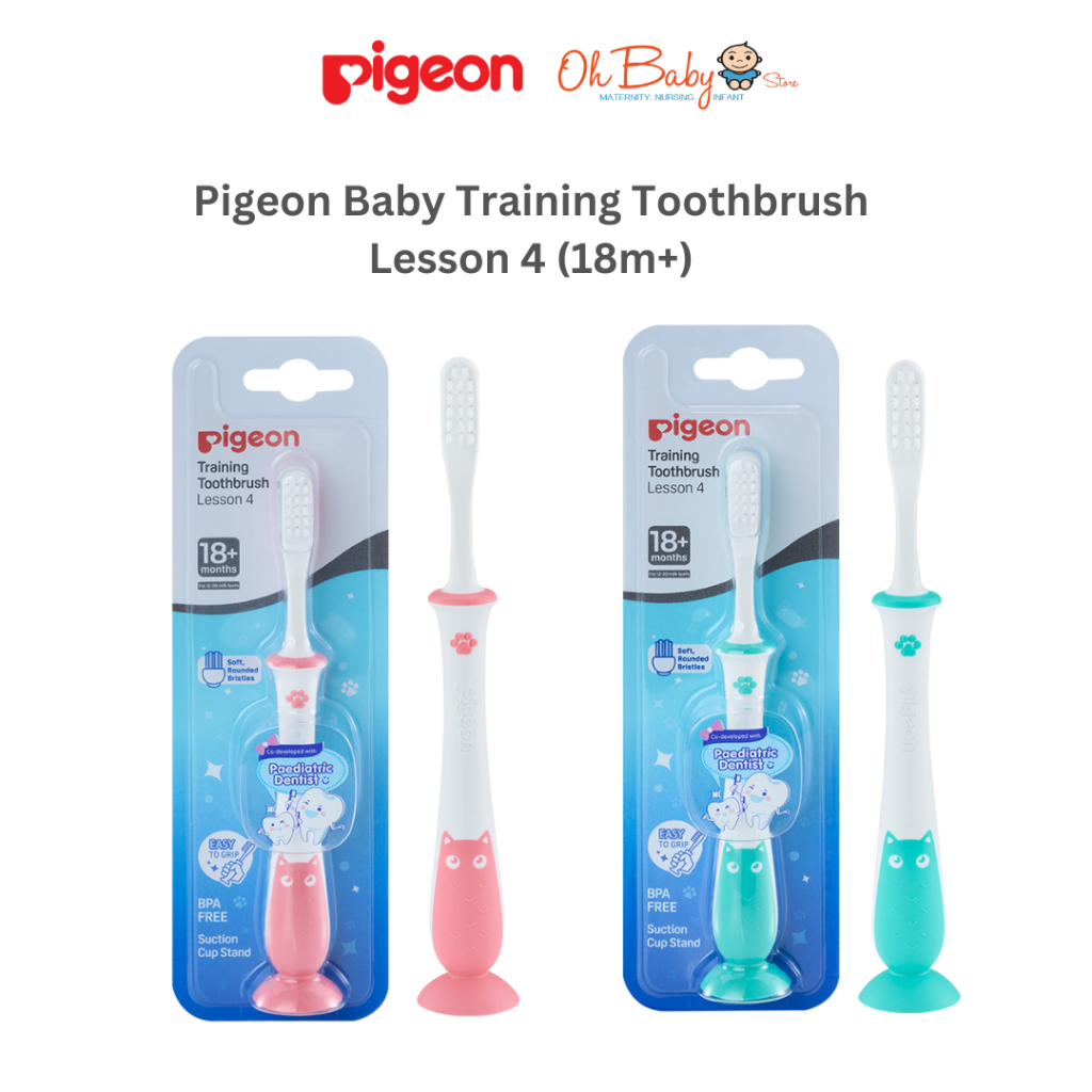 Pigeon Baby Training Toothbrush Lesson 4 18m+ | Shopee Malaysia