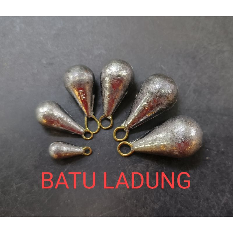 Batu ladung pancing Laut / Sungai / kolam. Fishing sinket Lead 10g-75g ...