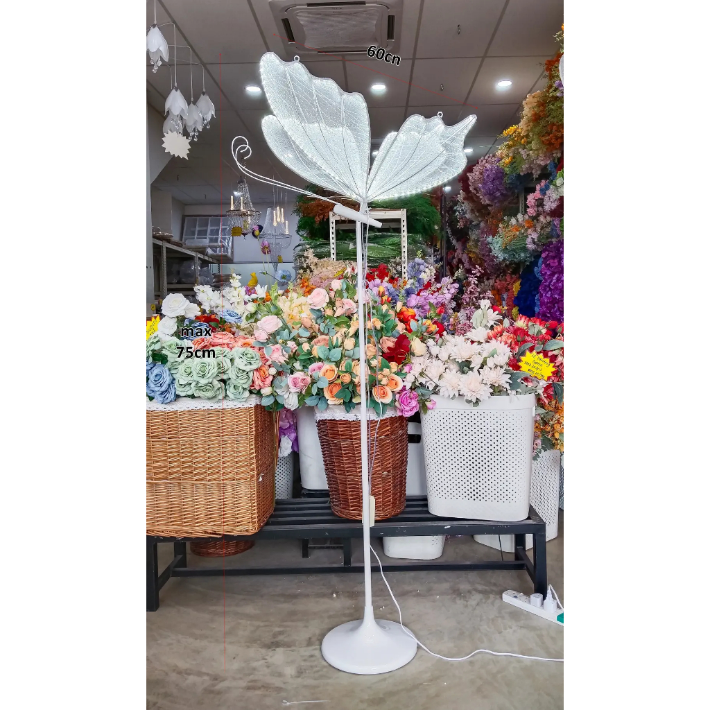 Lampu Lilin Tiang Butterfly Untuk Hiasan Pelamin Perkahwinan l Big ...