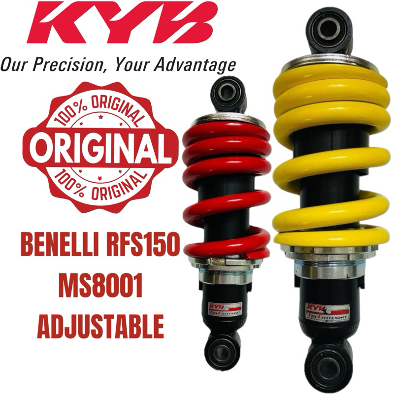 BENELLI RFS 150 RFS150I ADJUSTABLE 100% ORIGINAL KAYABA KYB REAR ...