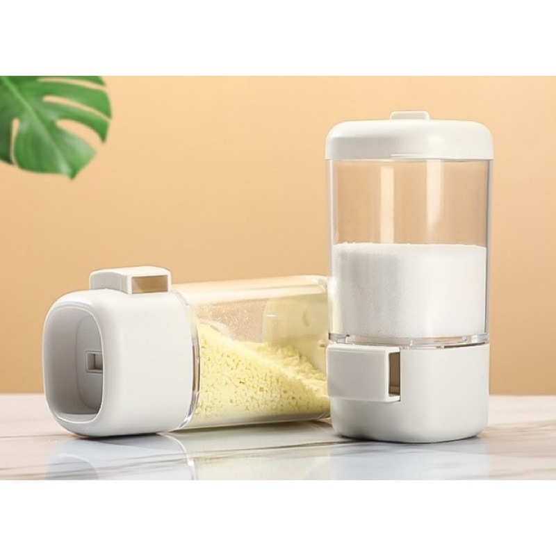 🇲🇾🐸Japanese Measuring Seasoning Jar Salt Shaker Push Type Salt ...