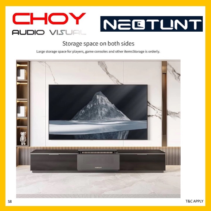 NECTUNT S8 Smart Intelligent Electric Invisible UST Projector TV ...