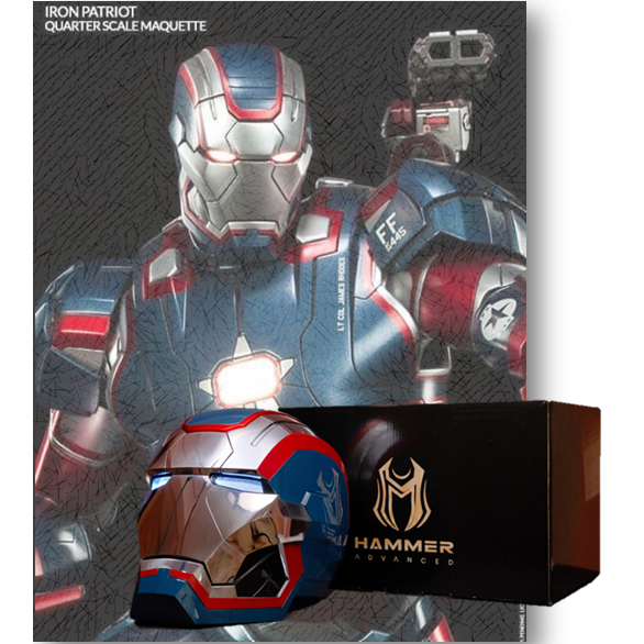 Iron Man Patriot Helmet Remote Control , Touch Control , Voice Control ...