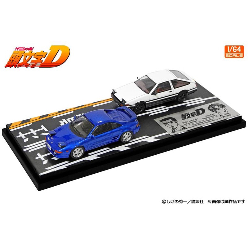 Modeler’s Initial D 1/64 Toyota MR2 (SW20) + Toyota Sprinter Trueno ...