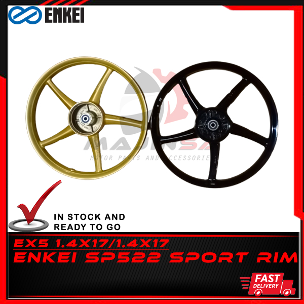 ENKEI SPORT RIM 522 SP522 EX5 GOLD BLACK Cast Wheel Sport RIM RODA | Shopee Malaysia