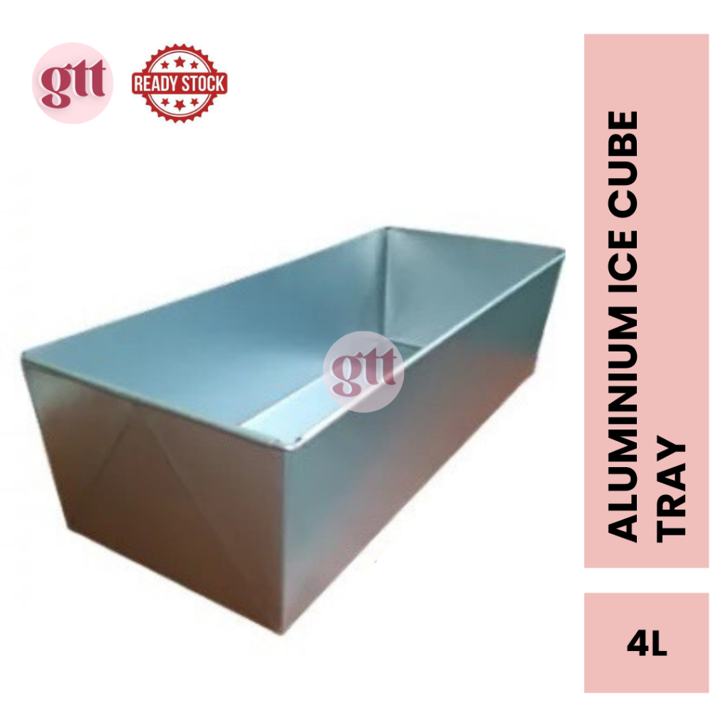 ALUMINIUM ICE CUBE TRAY 4L / ICE MAKER / TRAY RACK / PEMBEKU AIS ...