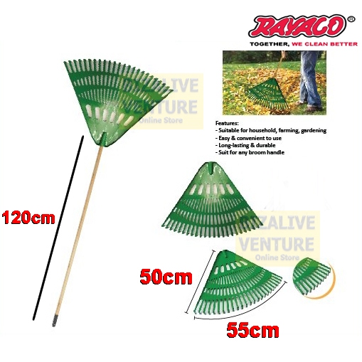 Rayaco Heavy Duty Big Lawn Rake | Plastic Rake | 草耙 | Cakar Plastik ...