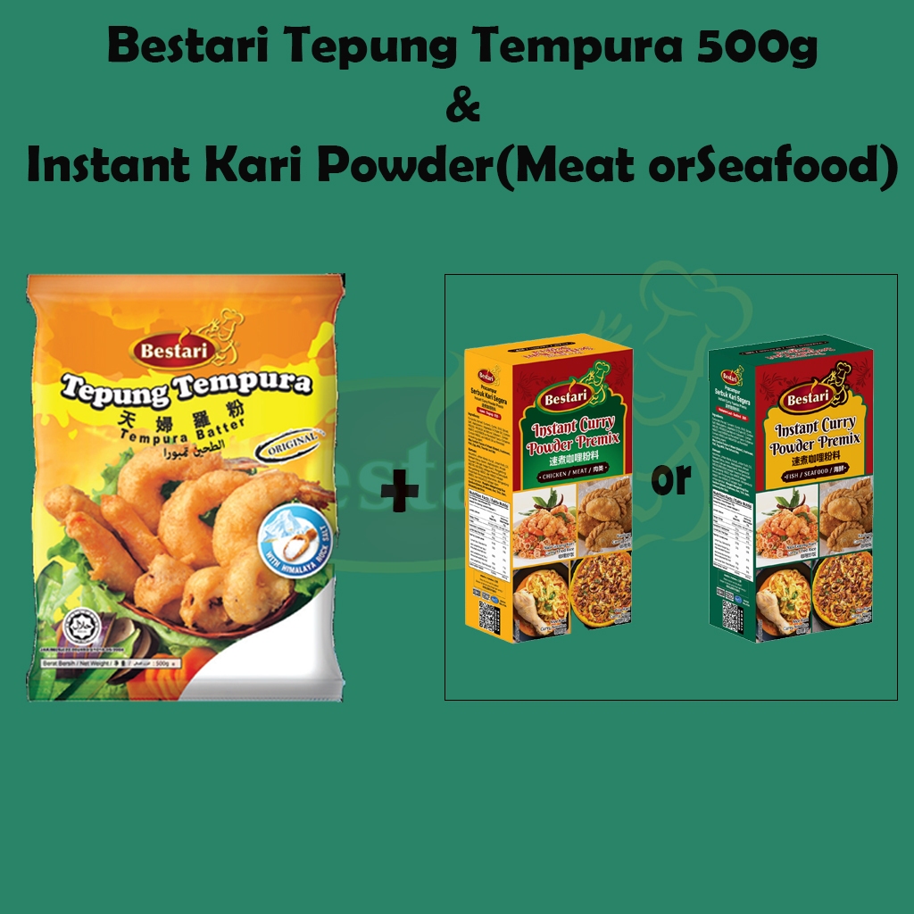 [11.11]Bestari Tepung Tempura 500g,Instant Kari Powder (Meat & Seafood ...