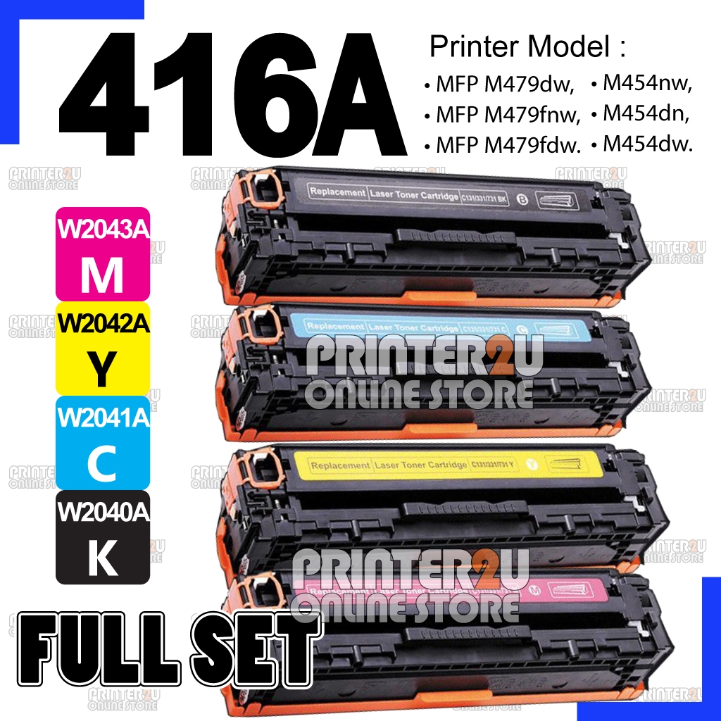 ChipSet Ready HP416A Compatible to HP 416A W2040A Laserjet Pro M454nw ...
