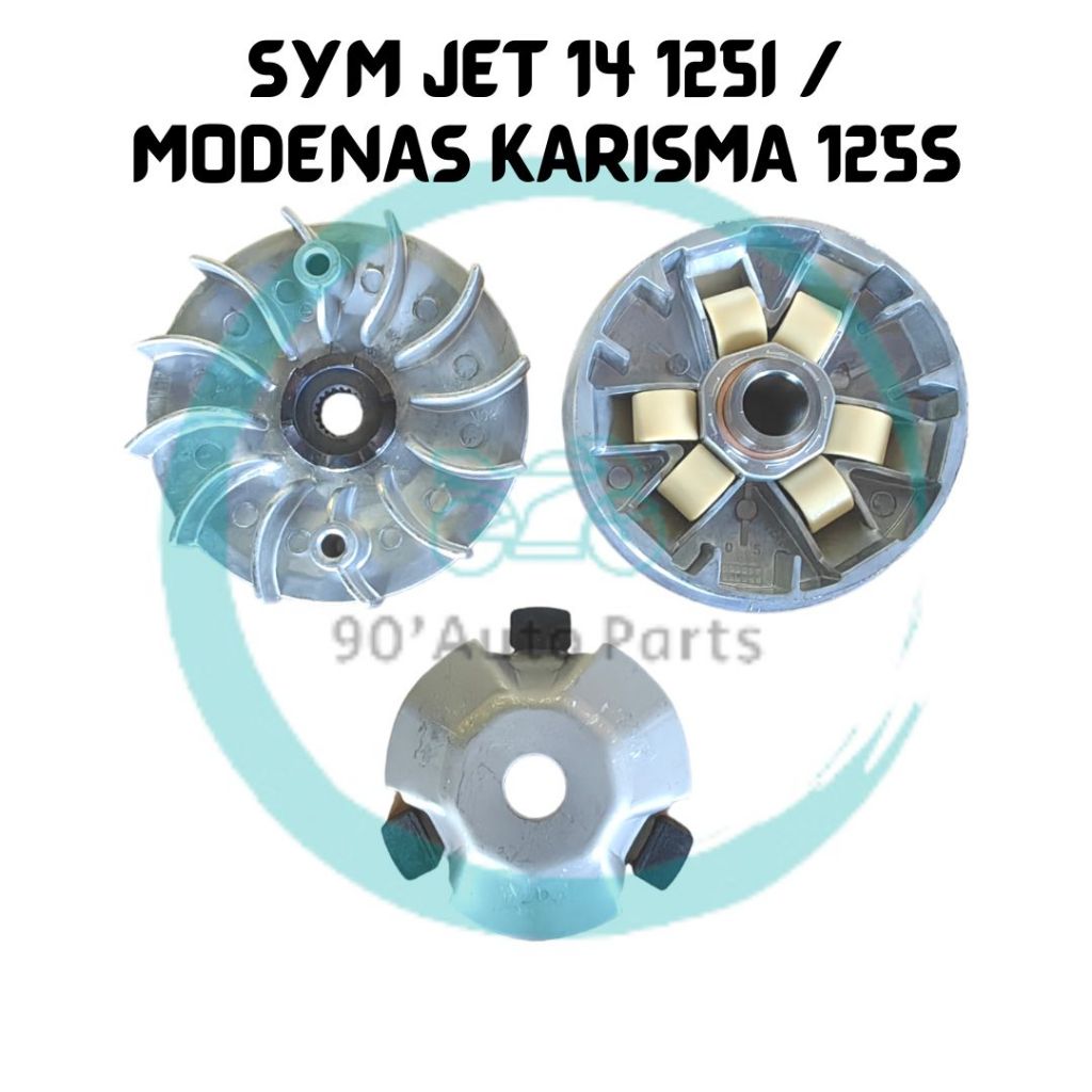 FRONT PULLEY KIT FRONT PULLEY SET FRONT MOVABLE DRIVE FACE SYM MOTOR ...