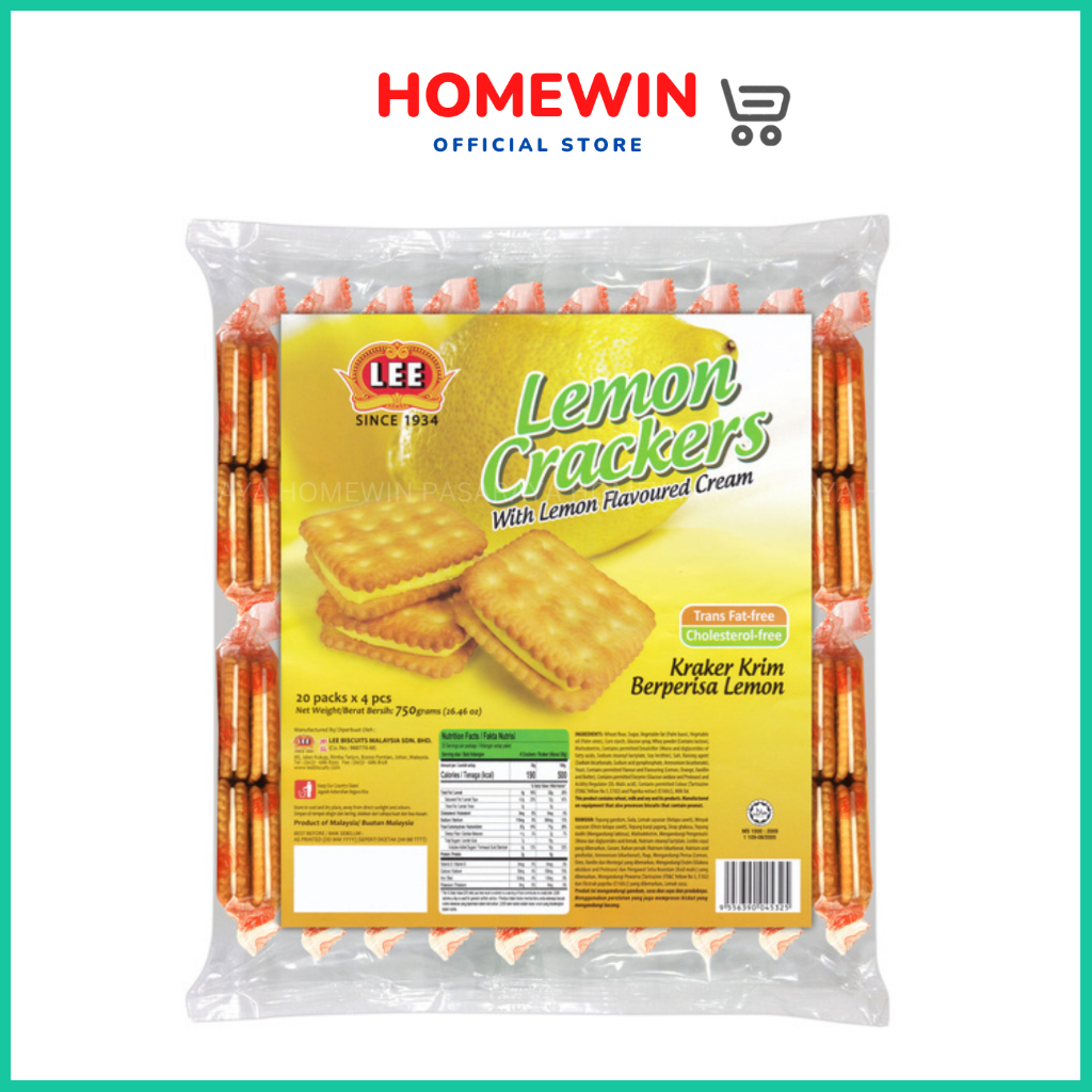 Lee Biscuits Lemon Crackers (37.5g x 20 Packs) | Shopee Malaysia