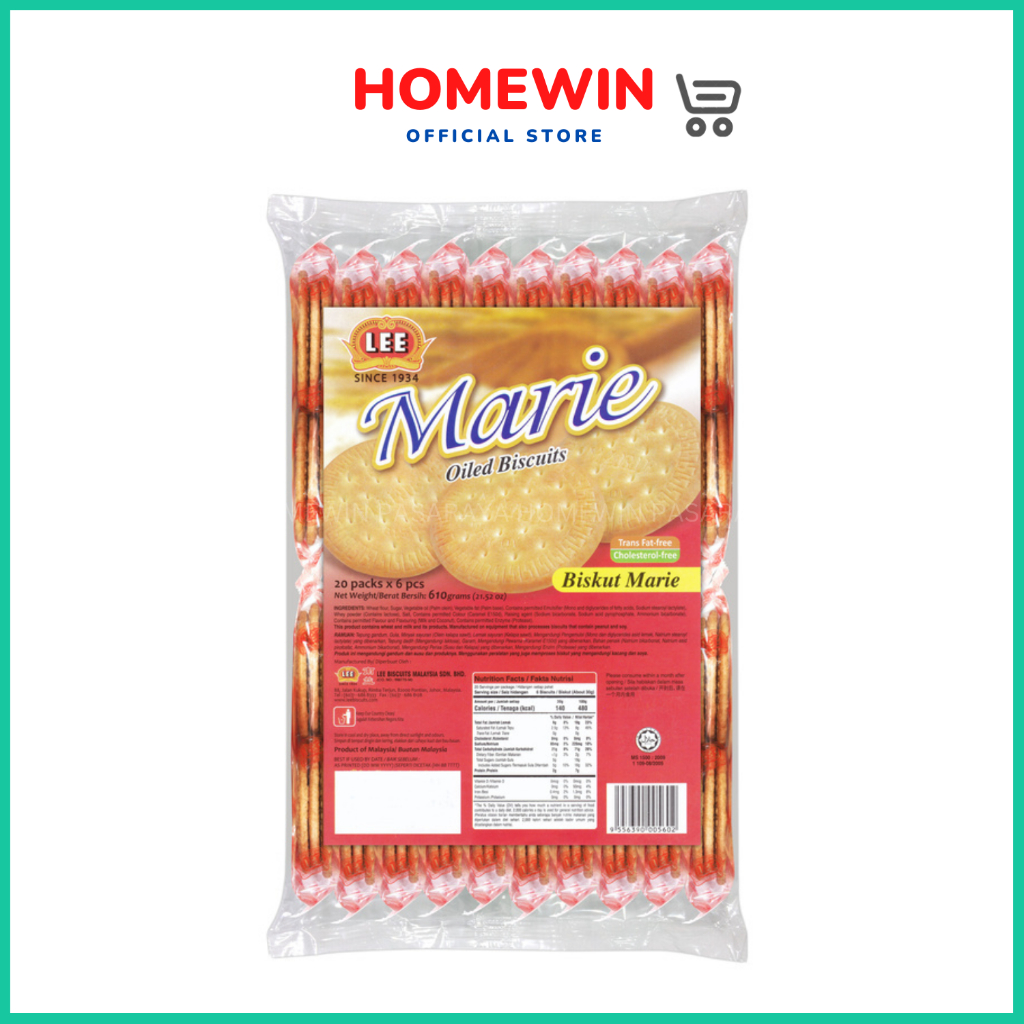 Lee Biscuits Marie Oiled Biscuits (610g) | Shopee Malaysia