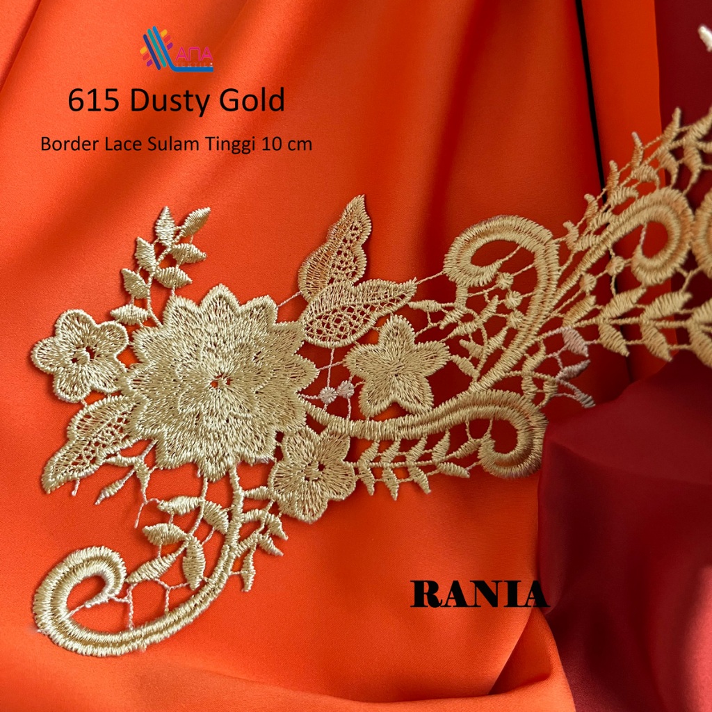 RANIA Design Premium Border Lace Sulam Kerawang New Design Broder Lace ...