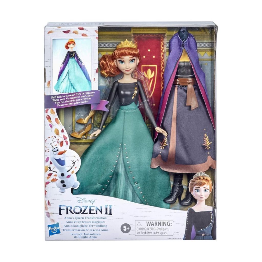 Disney Frozen 2 Anna's Queen Transformation Fashion Doll with 2 Outfits ...