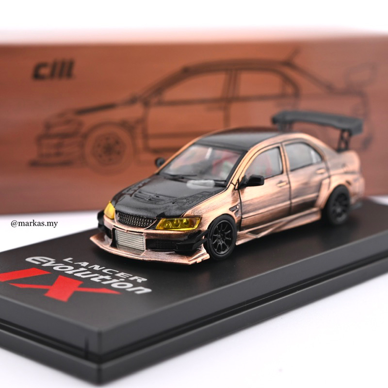 CM MODEL 1/64 MITSUBISHI LANCER EVO IX BRONZE CARBON | Shopee Malaysia