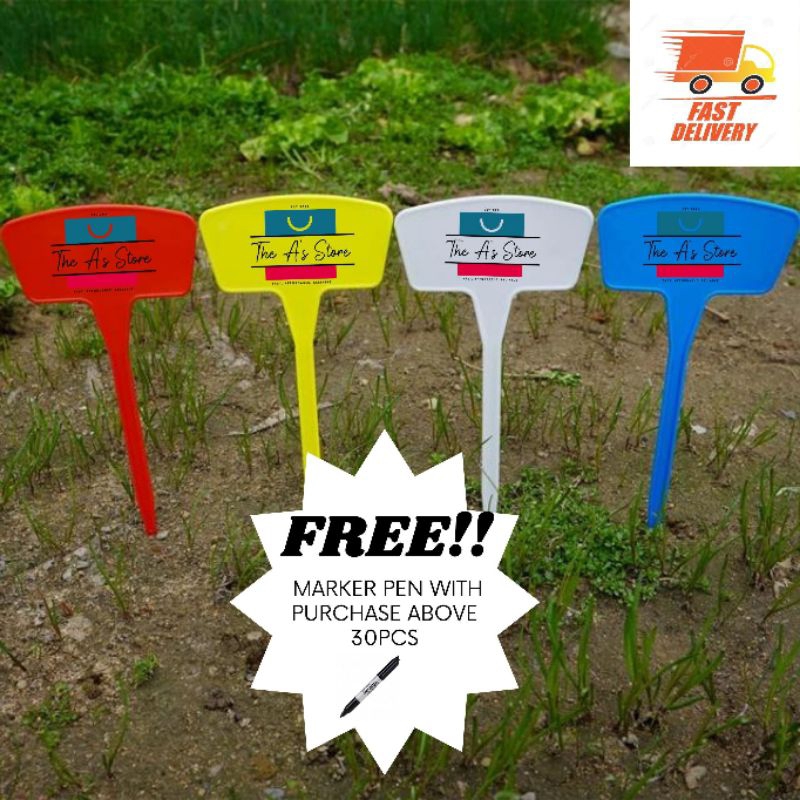 (Malaysia ready stock)1pcs 27cm Plants Label Tag Waterproof Plastic Tag ...
